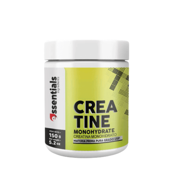 CREATINA MONOHIDRATADA EN POLVO PURA 150 GR ESSENTIALS – Bioinfinitysas